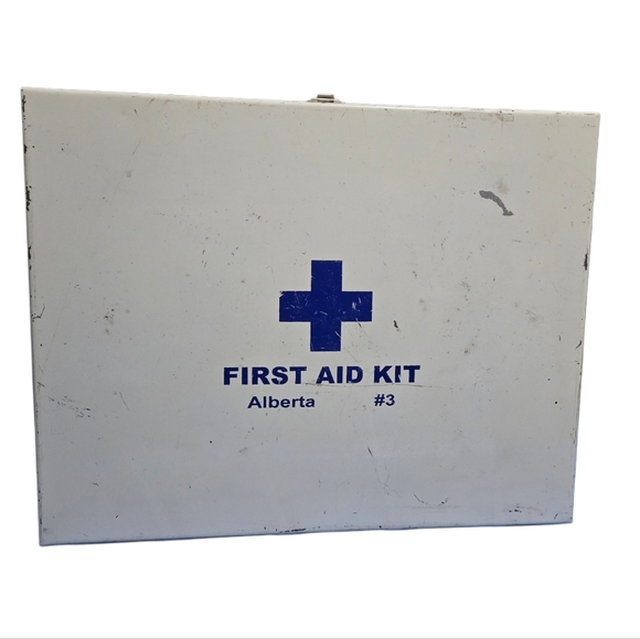 Vintage | Other | Vintage Alberta 3 Industrial First Aid Kit Metal Case ...